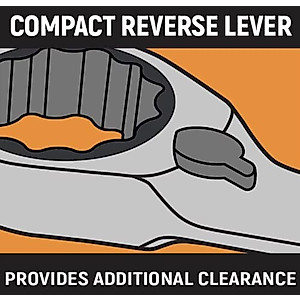 GEARWRENCH 12 Pt. Reversible Ratcheting Combination Wrench, 10mm - 9610N