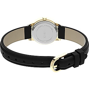 Timex Women's T2H341 Easy Reader Black Leather Strap Watch