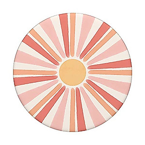 Boho Sun Bohemian Nature watercolor warm colors PopSockets PopGrip: Swappable Grip for Phones & Tablets
