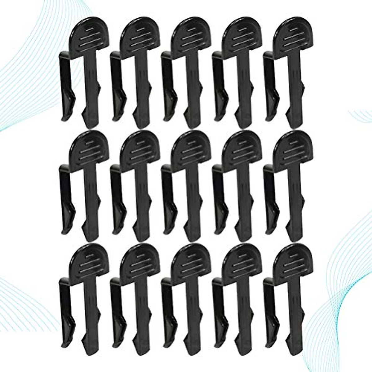 Cabilock Trash Bin Heavy Duty Clips 50pcs Plastic Garbage Bag Clips Basket Clip Waste Can Bag Holder Rubbish Clip for Home Kitchen Office Restaurant Trash Bin Trash Trash Cans