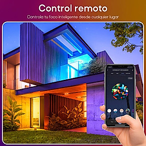 Smart Light Bulbs,A19 E26 RGBCCT Wi-Fi Color Changing Led Light Bulb Compatible with Alexa & Google Home,Music Sync 16 Million DIY Colors Dimmable Alexa Light Bulb,No Hub Required 2.4Ghz Only 2Pack