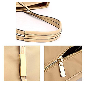 Wxnow Women Stylish Tote Bag Large Waterproof Travel Shoulder Handbag School Work Travel Shopping Black