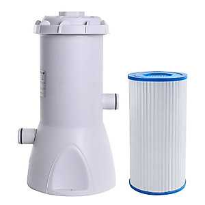 POOLPURE Filter Pump for Above Ground Pools, Swimming Pool Filter Pump for Intex Pool/Bestway/Easy Set Pool/Metal Frame Pool, 1000 GPH Pump Flow Rate, 110-120V with GFCI