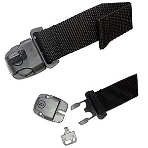 FKUMLUN Trash Can Lid Lock, Adjustable Dustbins Secure Lock Straps,with Mount Screws & Buckle Keys for Outdoor Garbage Cans