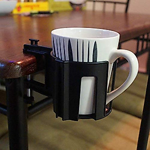 Cup-Holster - The Best Anti-Spill Cup Holder for Your Desk or Table (Black, 1)
