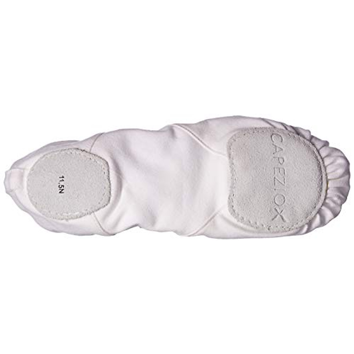 Capezio Women's Ballet Flat, White, 6.5 UK
