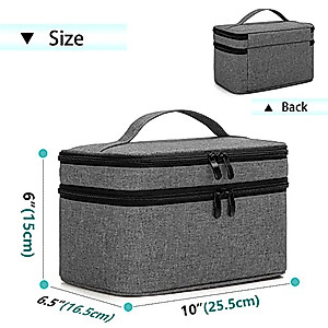 BAFASO Breast Pump Bag Compatible with Willow and Elvie Breast Pump or Momcozy S12 Pro, Carrying Case for Wearable Breast Pump and Extra Parts, Gray