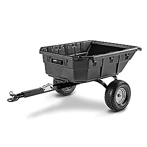Ohio Steel 4048P-HYB Dump Cart, 15 Cubic feet, Hybrid Hitch - with Pin to Lock