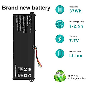 Fancy Buying AP16M5J Laptop Battery for Acer Aspire 1 A114-31 A114-32 Aspire 3 A314-31 A314-32 A314-41 A315-21 A315-21G A315-22 A315-31 A315-32 A315-33 A315-41 A315-51 A315-53 A315-53G 2ICP4/80/104