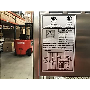 Pizza Warmer Merchandiser 18"Rack Rotating 4-tier NSF Certified Self Service Countertop Cabinet show Case RTR-158L