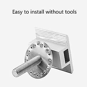 50Pcs Solar Panel Grounding Lugs Solar Panel PV Grounding Clip Washer Spacer for Photovoltaic Roofs Photovoltaic Ground Photovoltaic Shed