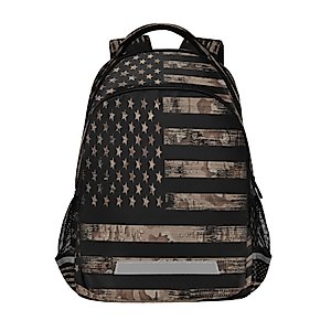 Kcldeci American Flag Camouflage Kids Backpack for Boys Girls USA Flag Camo Elementary Schoolbag Kindergarten Bookbags Preschool School Bag Toddler Book Bags Travel Bag