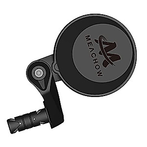 MEACHOW 2022 New Bar End Bike Mirror, 80mm Crystal UHD Automotive Grade Glass Lens E-Bike Mirrors, Scratch Resistant, Safe Rearview Mirrors, (Silver Left Side) ME-021LS