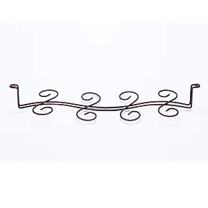 Wine Glass Rack Under Cabine,Glass Holder,Iron Metal Cup Hanger Cabinet Storage Shelf Organizer Goblet Hanging Rack for Bar Counter(Holds 8 Glasses)