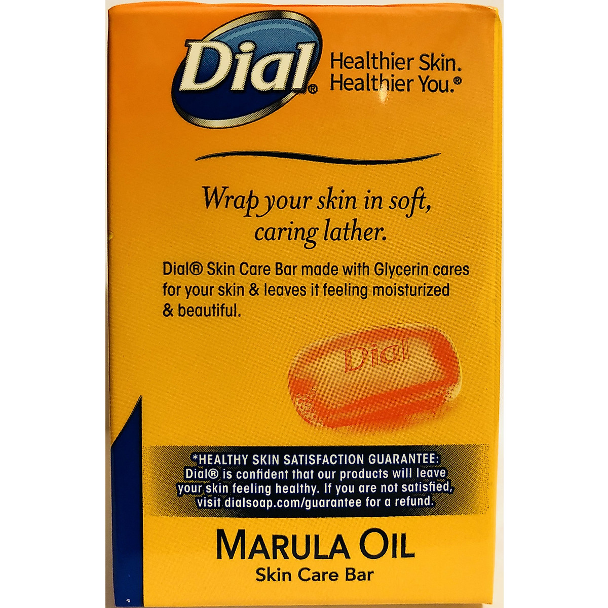 Dial Skin Care Bar - Marula Oil - Gentle Cleansing - 4 OZ (113 g) Per Bar - 3 Count Bars Per Package - Pack of 4 Packages