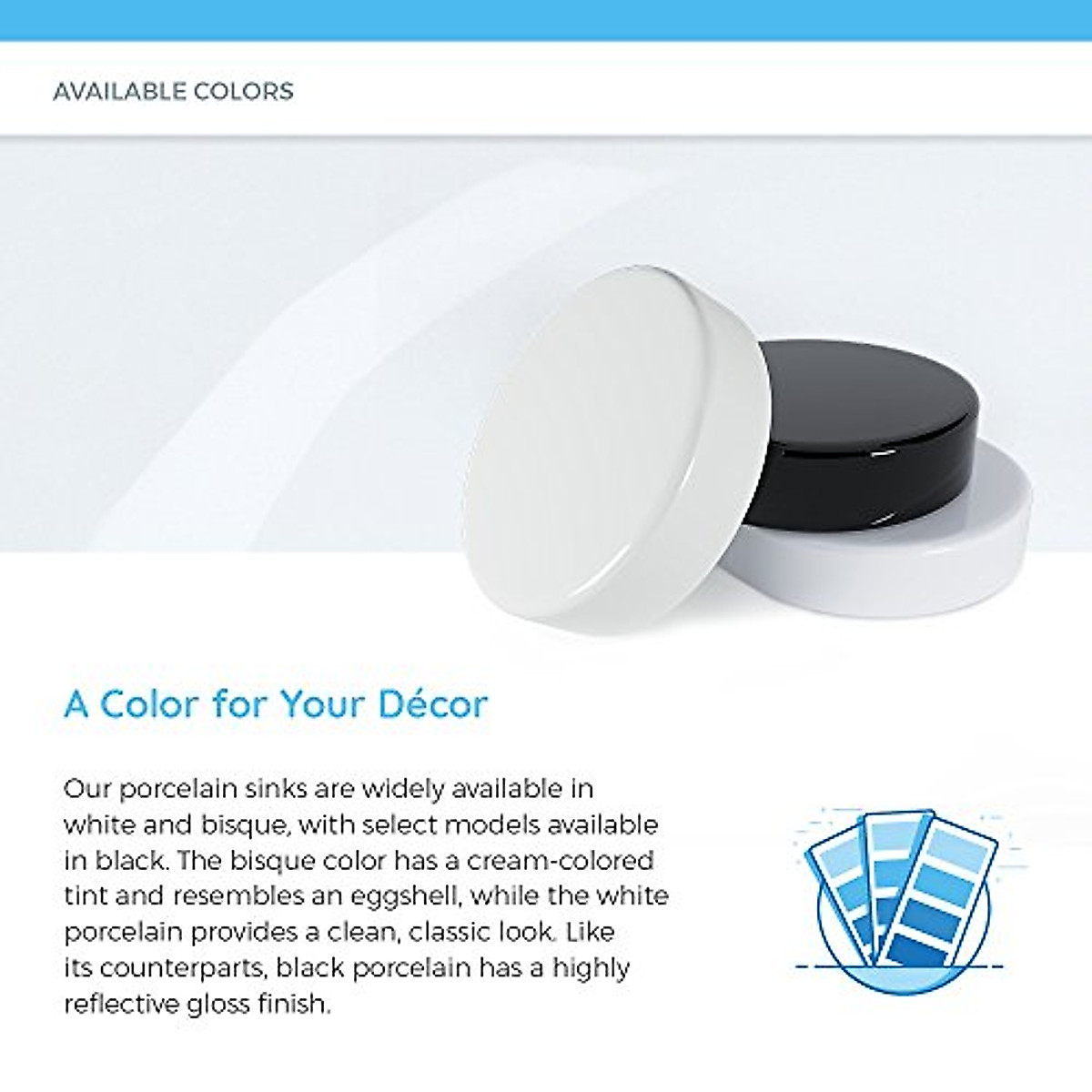 MR Direct u1913-w Sink Undermount Porcelain Bathroom White