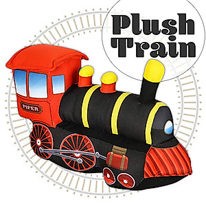 11” Plush Train For Kids – Adorable Stuffed Train Pillow Toy – Perfect For Kids To Cuddle Or Use As Nursery Room Décor – Great Addition To Locomotive Train Themed Rooms & Parties | Ages 3+