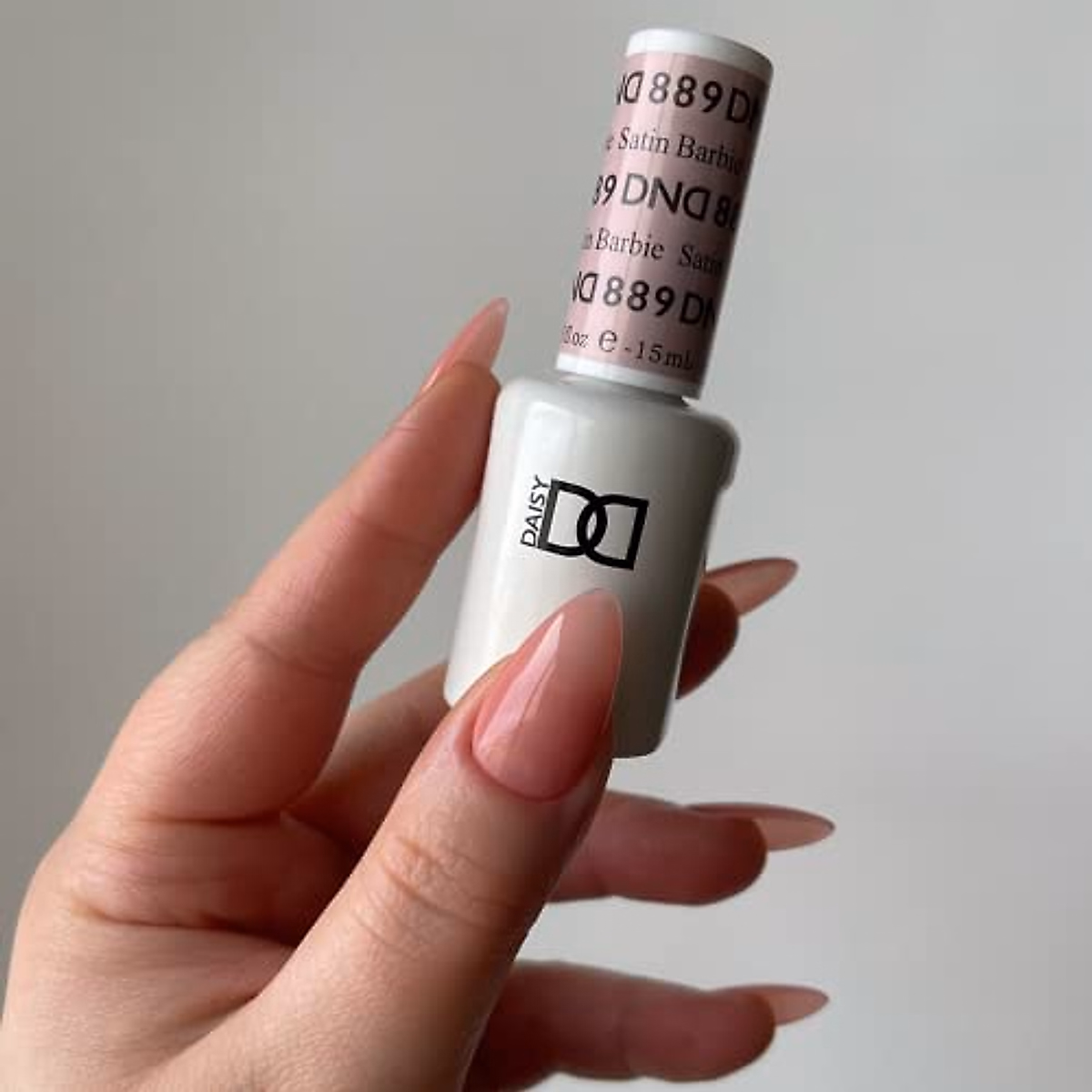 DND Gel Polish Set - 1 each of Gel Polish and Nail Polish, 889 Satin Barbie, 0.5 Fl Oz