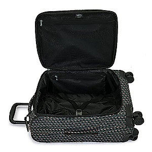 Kipling New Youri Spin Printed Small 4 Wheeled Rolling Luggage 3D K Pink