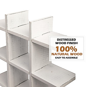 GENMOUS Handmade Tic Tac Toe Toilet Paper Holder For Black and White Bathroom Decor, Funny Wall Mounted Free Standing Toilet Tissue Paper Storage For Kids Guest Restroom Farmhouse Bathroom Decor White