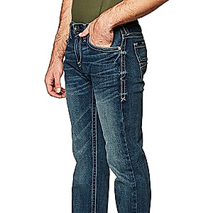 Ariat Male M7 Rocker Stretch Coltrane Stackable Straight Leg Jean Silverton 40W x 32L