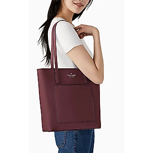 Kate Spade New York Daily Leather Tote (Deep Berry)