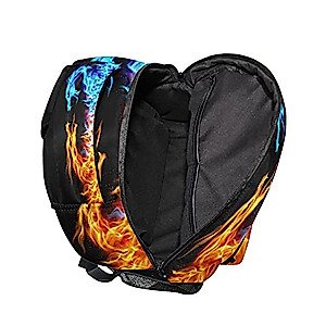 Abstract Cool Dragon Fire Backpacks For Kids School Backpack Shoulder Bag Bookbag Big For Boys Girls Student Elementary