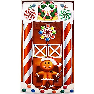 4 Pack Christmas Bathroom and Front Door Holiday Decorations and Covers