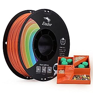 Creality PLA Pro(PLA+) 3D Printer Filament 1.75mm, PLA Plus Orange, Toughness Upgraded Dimensional Accuracy +/- 0.03mm, 1kg Spool(2.2lbs) Ender PLA+ Filament for Most FDM 3D Printer