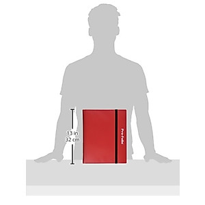 BCW Pro-Folio 9-Pocket Card Album - Red | Archival Safe, Side-Loading Trading Card Binder | Premium Collectible Storage Solution for Trading Cards, TCG, Sports Cards, and More - 360-Card Capacity