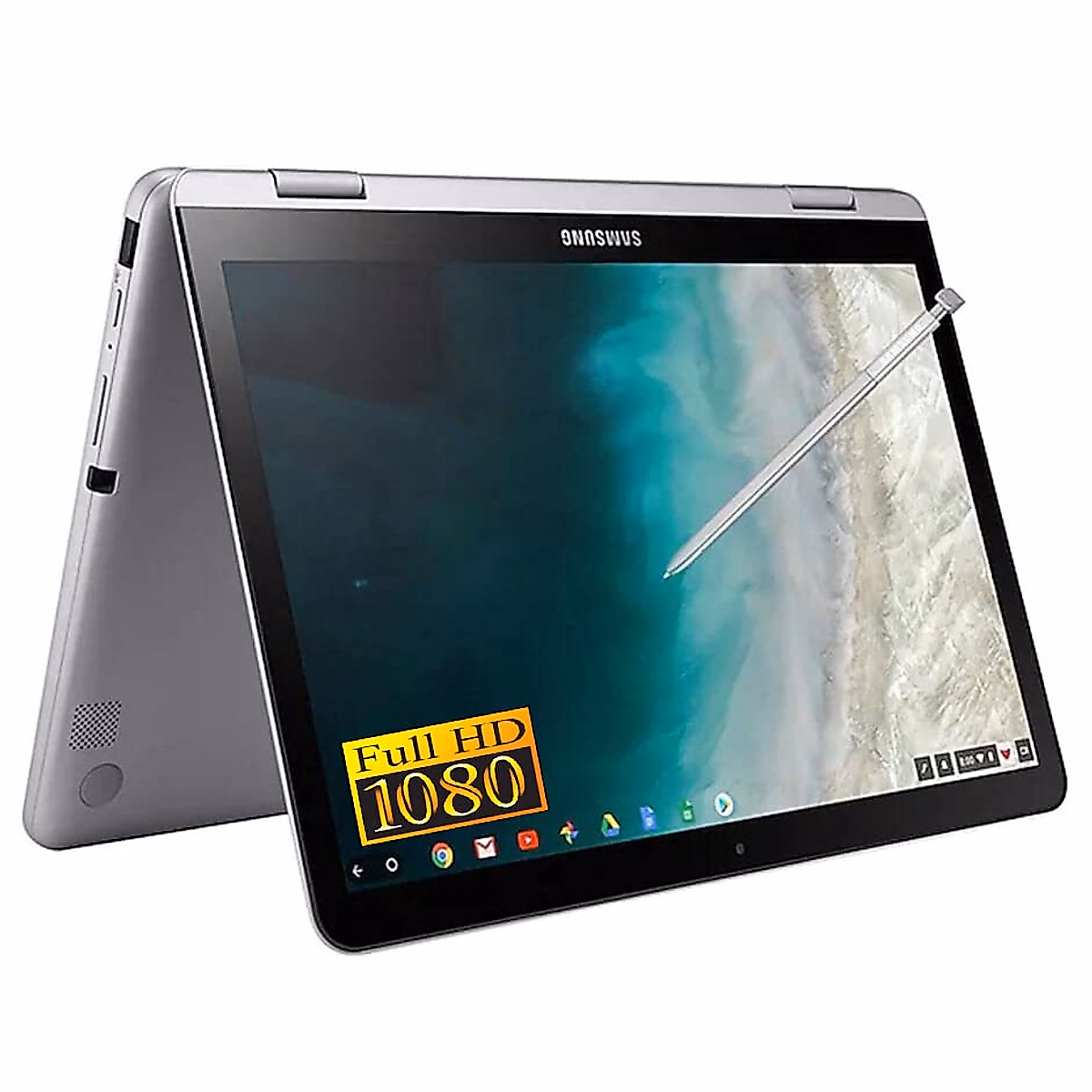 SAMSUNG Touch V2 Convertible 2-in-1 Ultra Slim Laptop Intel Dual Core Processor 4GB RAM 64GB eMMC 12.2in Full HD Dual Camera Chrome OS (Renewed)