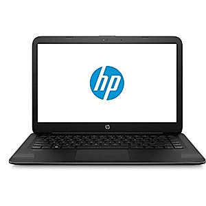HP 14-ax040wm Laptop, Intel Celeron N3060, 1.6 GHz, 32 GB, Windows 10 Home 64 Bit, Black, 14"