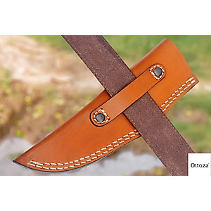 Ottoza TOP GRAIN Leather Knife Sheaths for Fixed Blade Knives, Leather Knife Sheath for Belt, Leather Knife Holster Belt Knife Holder, Vertical Knife Sheath for Belt No:46