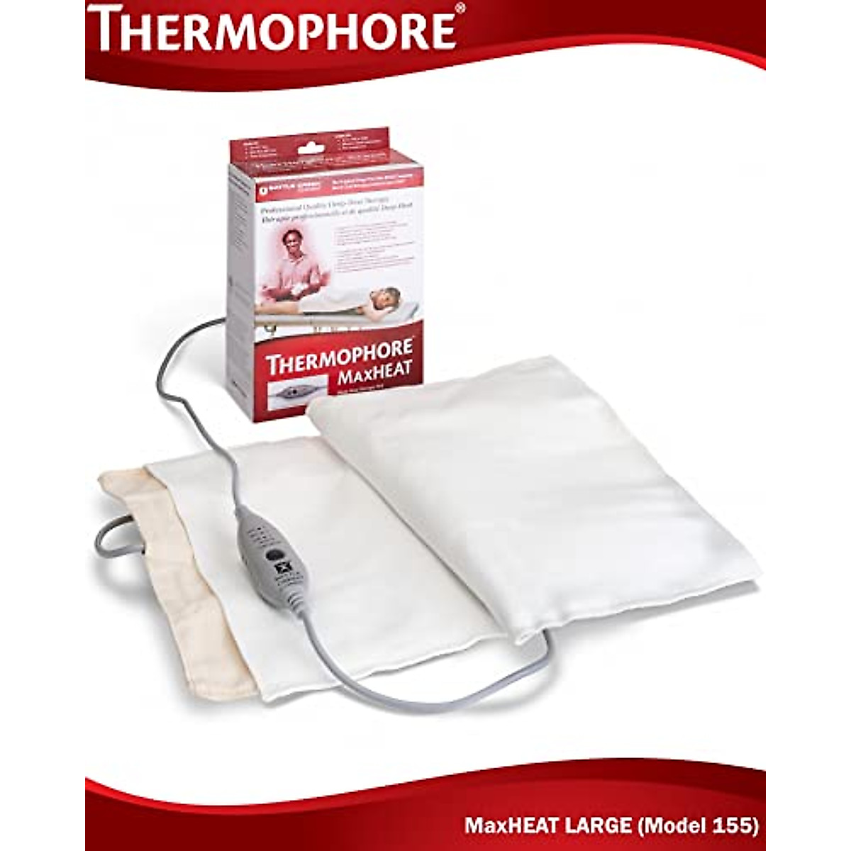 Thermophore MaxHeat Arthritis Pad Moist Heating Pad Size Large 14" x 27" - Model 155