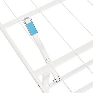 Amazon Basics Foldable Metal Platform Bed Frame with Tool Free Setup, 14 Inches High, Twin, White