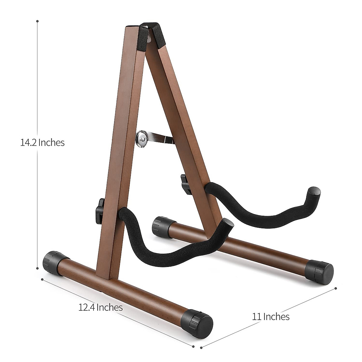 Wooden Guitar Stand, Acoustic Guitar Stand, Electric Guitar Stand, Guitar Stand Floor for Ukulele/Cello/Mandolin/Banjo Stand with Guitar Picks Holder