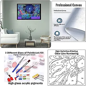 Aestalrcus Large Paint by Number for Adults, Acrylic Adults Paint by Numbers Kits on Canvas, 16x24 inch Large Size Painting by Numbers for Adults and Beginners for Home Wall Decoration and Gifts