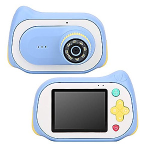 01 Camera Toy, Eye Protection 2.0 Inch 2 in 1 Digital Camera, Portable Plastic for Kids Gift