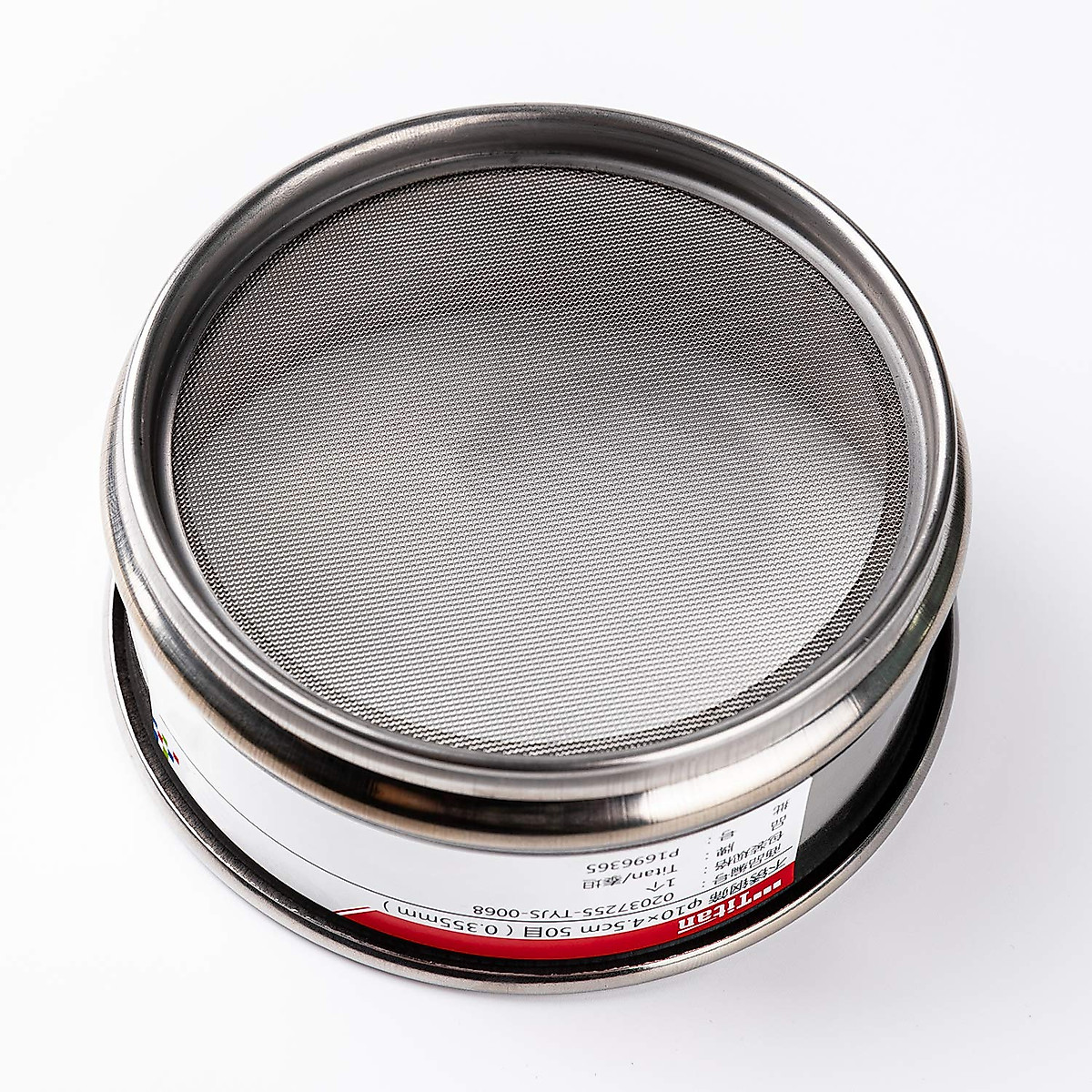 Adamas-Beta φ10×4.5cm 24 Mesh 304 Stainless Lab Sieves Economy Test Sieve 304 Stainless Steel Wire Cloth（0.8mm）