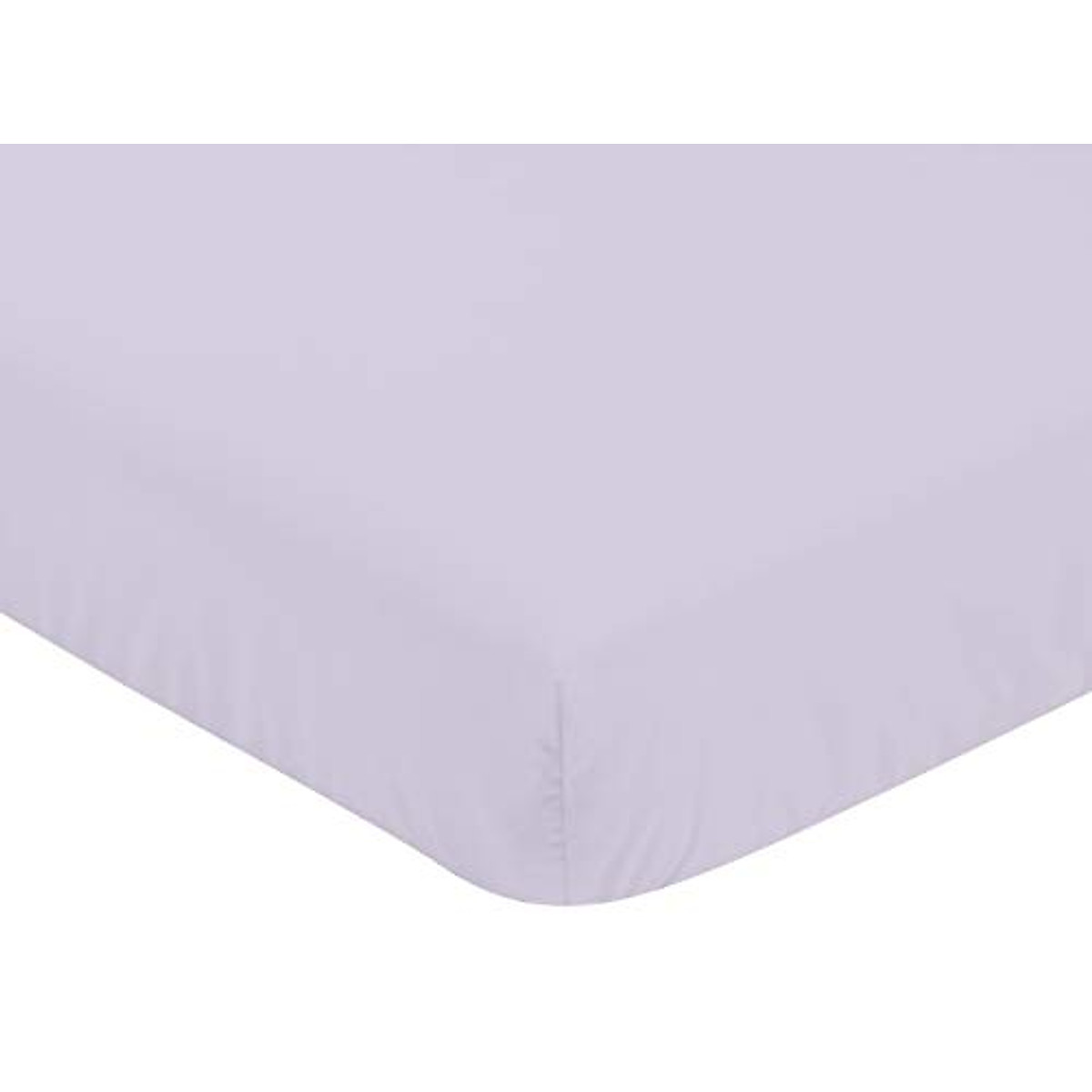 Sweet Jojo Designs Lavender Purple Baby or Toddler Fitted Crib Sheet for Watercolor Floral Collection