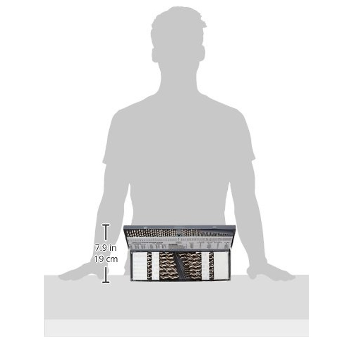 Viking Drill and Tool by Norseman 43550 Type 240-B Bright Finish 118 Degree HSS Drill Set (115 Piece)