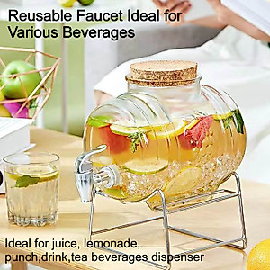 joaoxoko Spigot for Beverage Dispenser,2 Pack Beverage Dispenser Replacement Beverage Faucets Silver Faucets for 2 Gallon, 3 Gallon and 5 Gallon Buckets (silver)