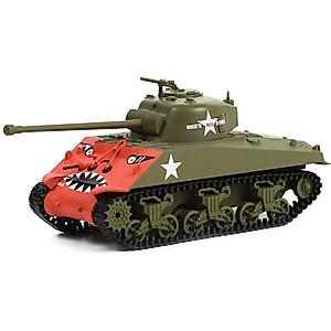 1952 M4 Sherman Tank Green with Graphics Rice's Red Devils U.S. Army (Korean War) Battalion 64" Release 1 1/64 Diecast Model by Greenlight 61010 B