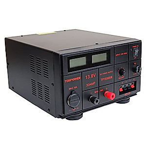 TekPower TP1830SB DC Adjustable DC Power Supply 1.5-15V 30A with Digital Display, Linear Output, Lab Grade High Stable and Low Ripple Voltage Reglator