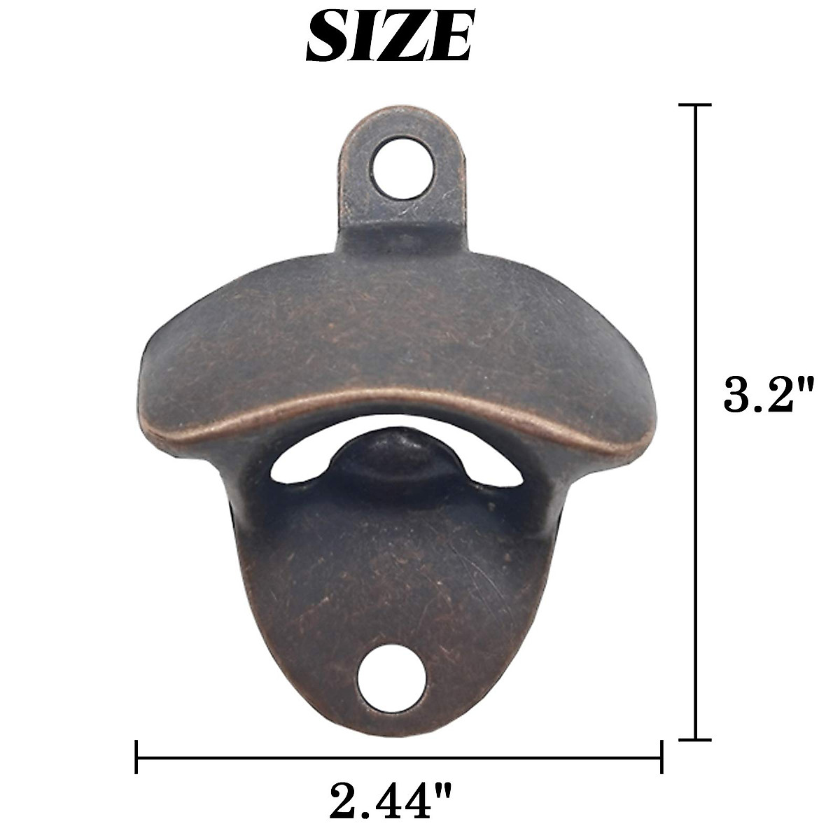 12PCS Wall Mounted Bottle Opener Vintage Beer Bottle Opener Suitable for Bars KTV Hotels Homes