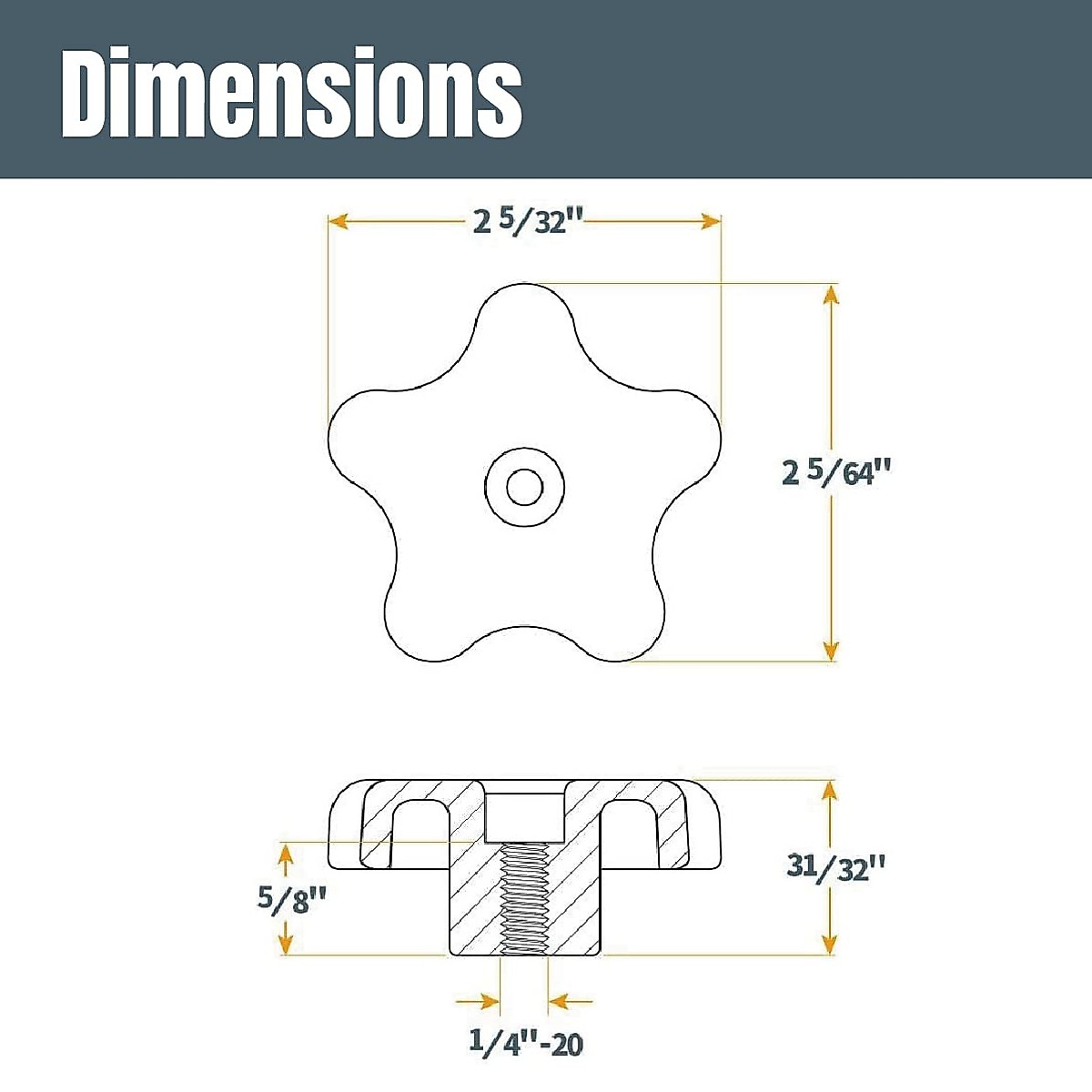 POWERTEC 71174V T Track Knob Kit, 5/16-18 Threaded bolts and Washers, 46 Piece Set, T Track Bolts, T Track Accessories for Woodworking Jigs and Fixtures