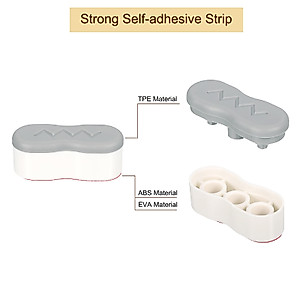 uxcell 5 Pcs Toilet Seat Bumper Kit, 18mm Thickness Bidet Bumpers Pads Rubber Curved Seat Spacer Replacement with Strong Adhesive for Toilet Cover