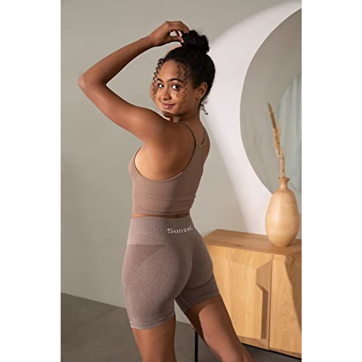 Sunzel Free to Be Tank, Crop Ribbed Tank Tops Seamless Racerback Camisoles No pad Camis Cropped Workout Gym Yoga 3Pcs