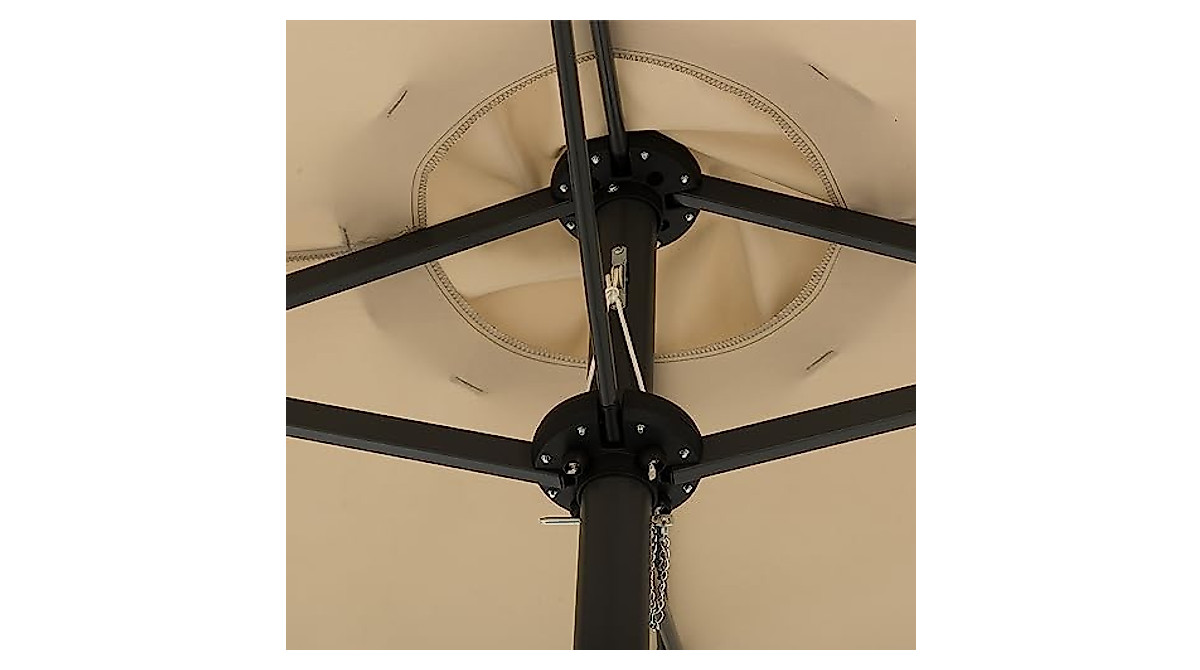 Sunjoy Triple Canopy Umbrella - Spacious Shade Solution