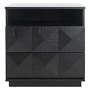 Safavieh Couture Home Patty Modern Black 2-drawer Nightstand